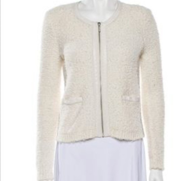 Joie | Jackets & Coats | Joie Ivory Tweed Jacket Size Large | Poshmark